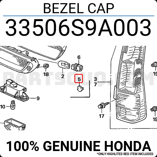 ฝาปิดรูน๊อตไฟท้าย Honda CR-V G2 แท้เบิกศูนย์ | Shopee Thailand