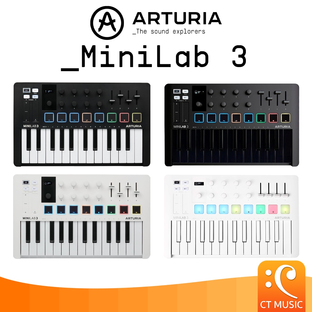 [ใส่โค้ดลด1000บ.] Arturia MiniLab 3 คีย์บอร์ดมีดี้คอนโทรลเลอร์ Midi ...
