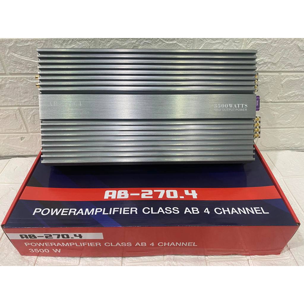 Class AB 4CH รุ่น AB-270.4 ทรานซิสเตอร์ เสียงดีชัดใส งานดีมาก งานอย่างดี คุณภาพสูง | Shopee Thailand