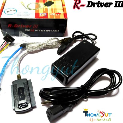 R-Driver III USB 2.0 to SATA/IDE Cable Adapter For 2.5"/3.5"/5.25" IDE ...