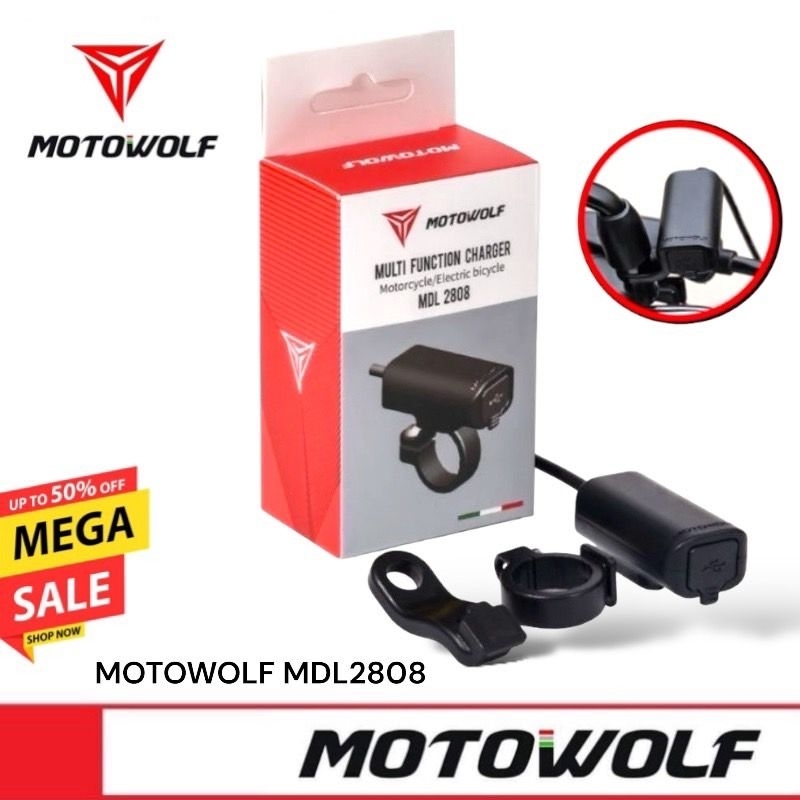 MOTOWOLF MDL 2808 USB Charger อุปกรณ์ต่อพ่วงแบต ที่ชาร์จแบตโทรศัพท์ ...