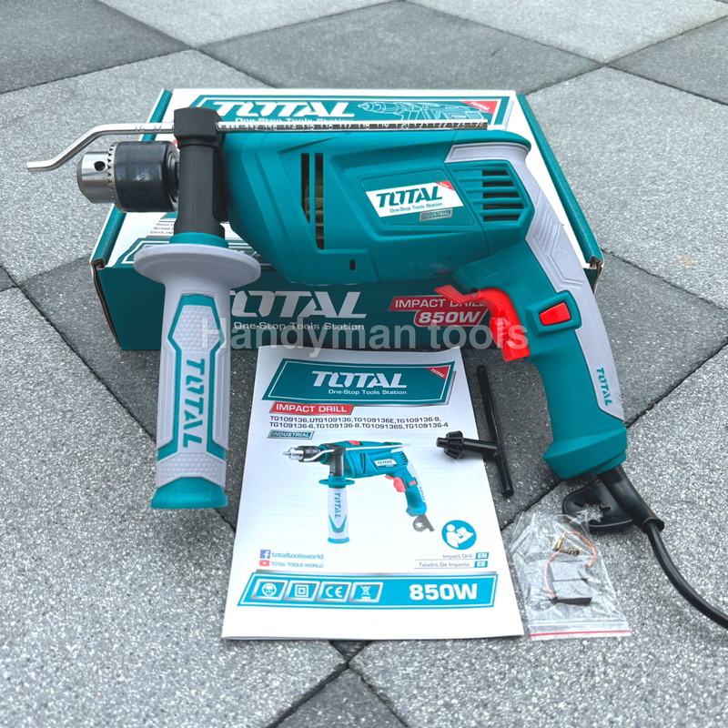 Total สว่าน สว่านเจาะกระแทก กำลังไฟ 850W รุ่น TG109136 ขนาด 13mm มีระบบ ...