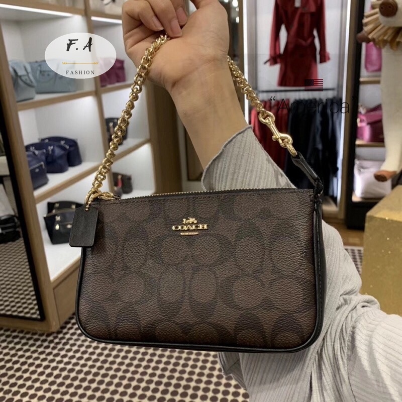 F.A ว่าแท้100% coach แท้ กระเป๋ารักแร้ผู้หญิงคลาสสิค ถือได้ 64234 ...
