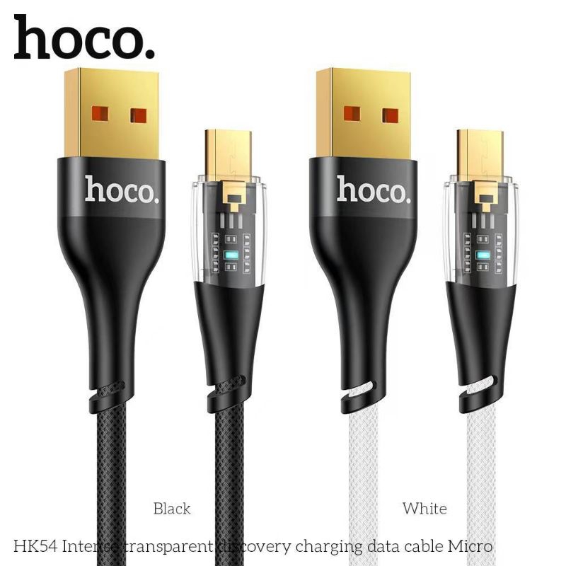 Hoco HK54 สายชาร์จแบบถัก 3A มี LED แสดงสถานะ ชาร์จเรว ถ่ายโอนข้อมูลได้ ...