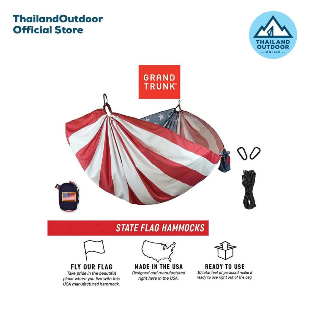 Grand Trunk Flag Series Single Hammock USA ไม่รวมเชือกเปล เชือกซื้อแยก ...