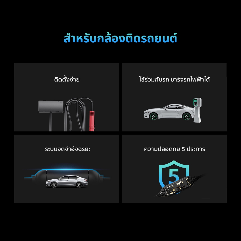 DDPAI OBD Intelligent Hardwire Kit 24H Parking Monitoring (Type-C) สาย ...