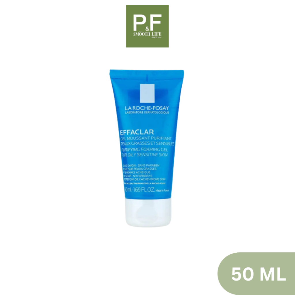 La Roche-Posay EFFACLAR GEL MOUSS ลา โรช โพเซย์ เจลล้างหน้า 50 ML สูตร ...