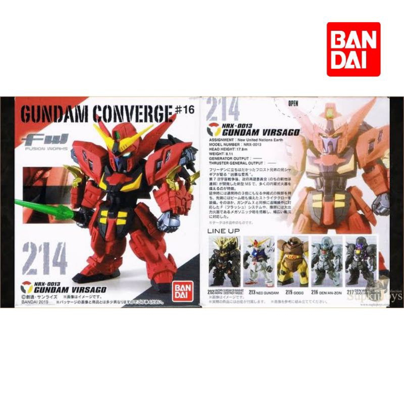 FW Gundam Converge 16 No.214 NRX-0013 Gundam Virsago Bandai กันดั้ม | Shopee Thailand