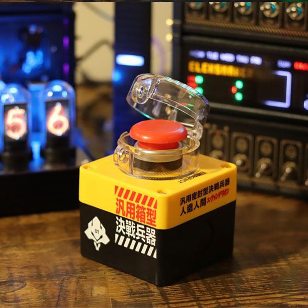 ปุ่ม เปิด-ปิด ต่อพีซี PC Switch DIY Nuclear Bomb Button Style Push ...