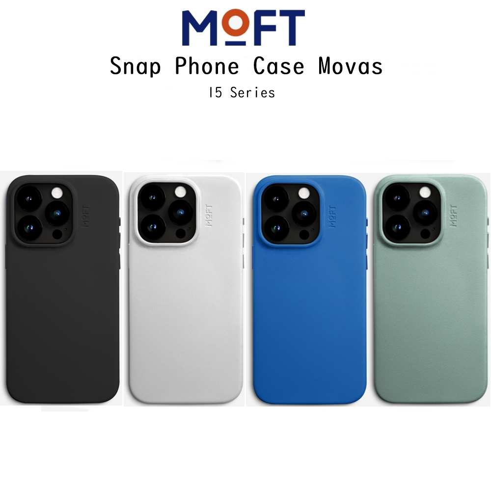 Moft Snap Phone Case Movas เคสหนังVeganกันกระแทกเกรดพรีเมี่ยม เคสสำหรับ iPhone15/15Plus/15Pro ...