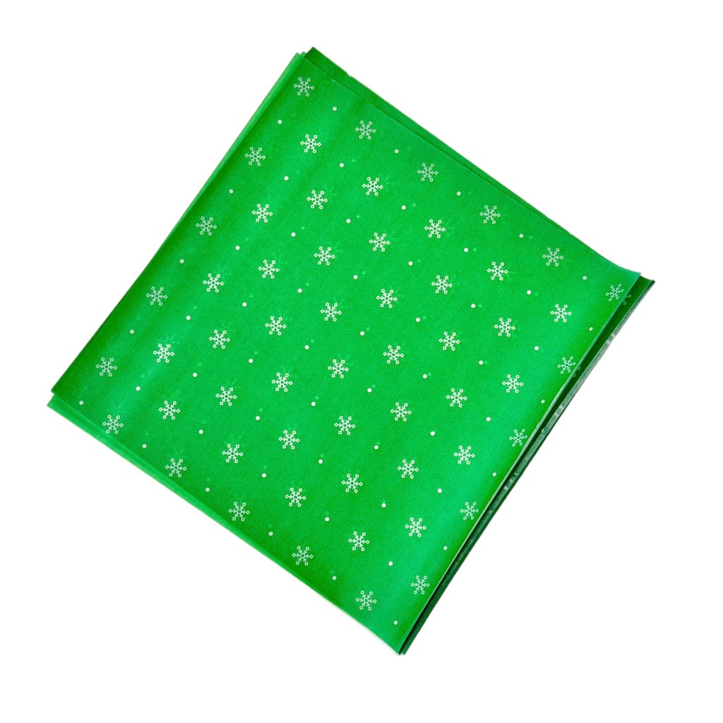 X'mas Wax paper Snowflake 20 แผ่น พื้นเขียว/แดง | Shopee Thailand