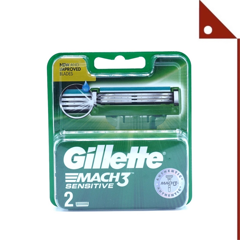 Gillette : GILGM3TS-2* ใบมีดโกน Mach3 Sensitive Razor Blade, 2 Count ...