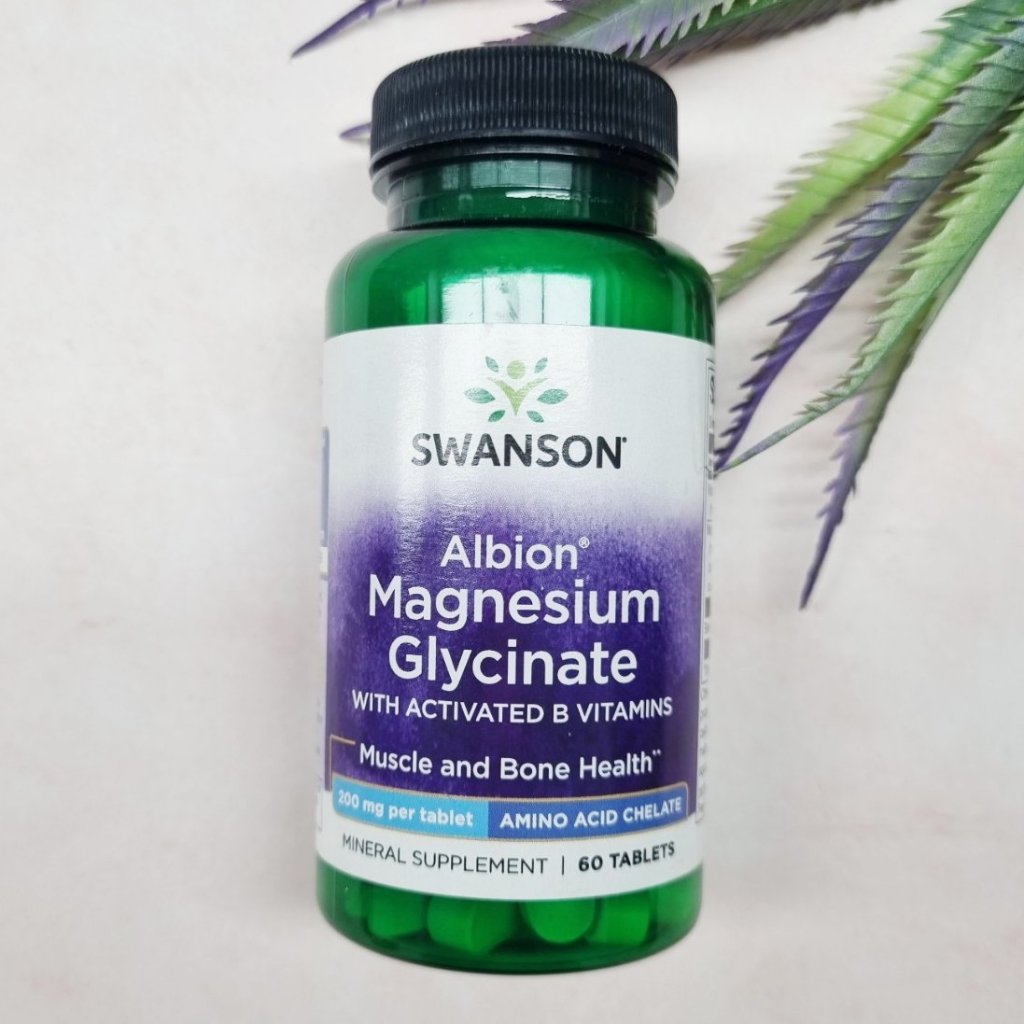 [Swanson®] Albion Magnesium Glycinate with Activated B Vitamins 200 mg ...