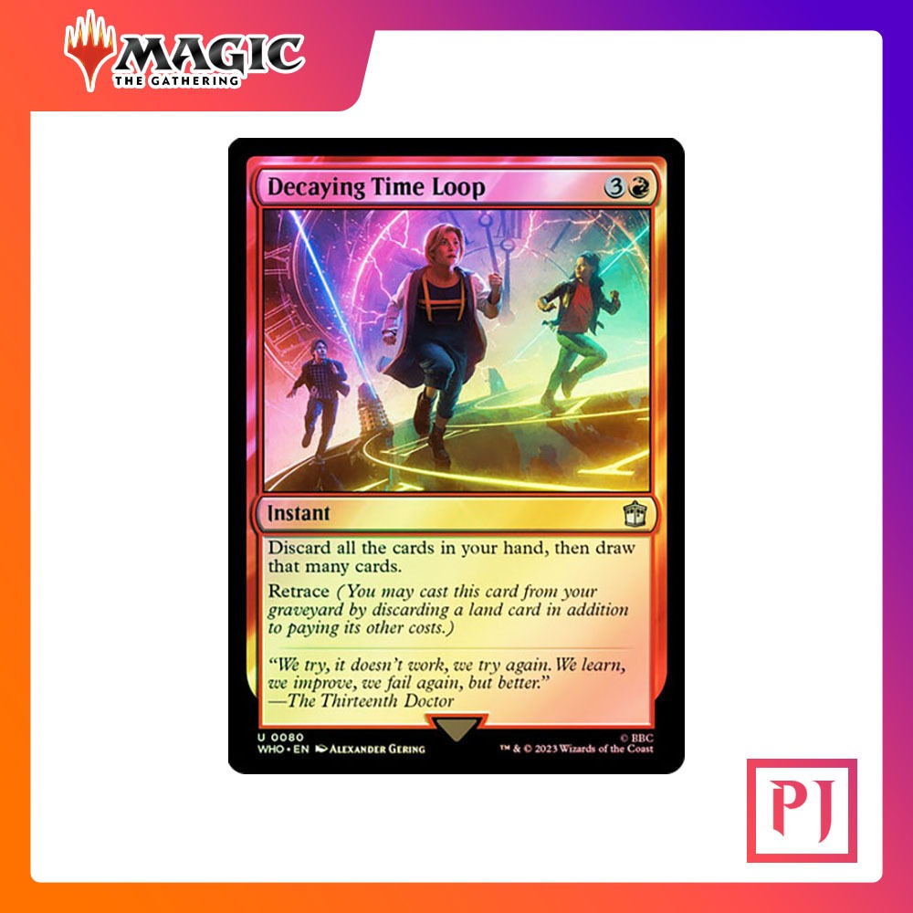 [MTG] Decaying Time Loop [WHO] [RED] [UNCOM] [FOIL] [ENG] (การ์ดเมจิค / Magic the Gathering ...