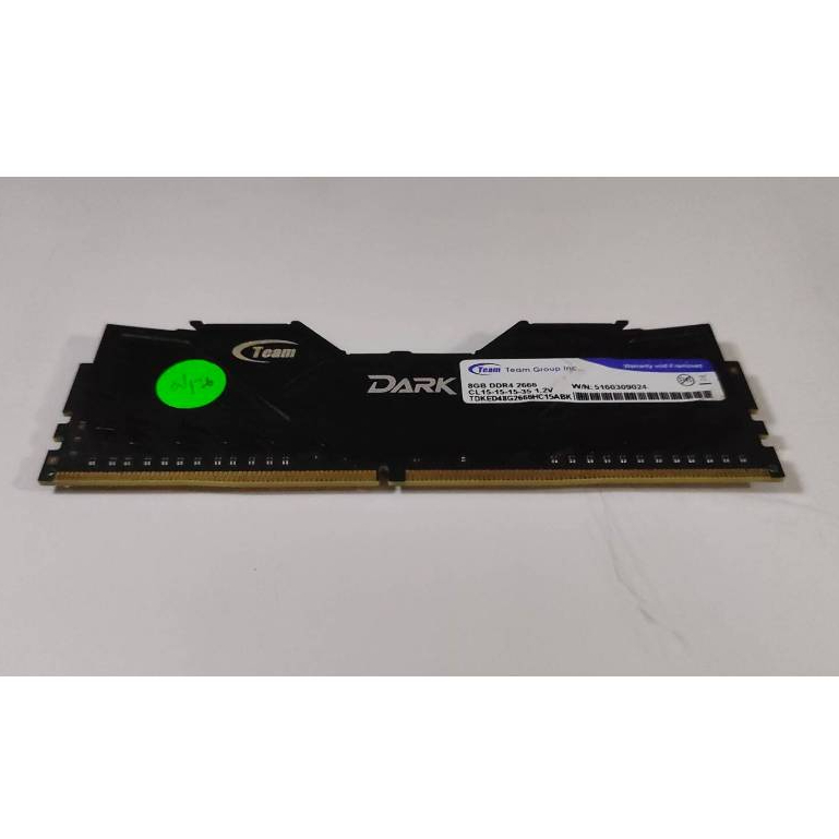 RAM TEAM GROUP TEAM DARK DDR4 8GB 8*1 BUS2666 ( แรม ) สินค้ามือสอง มี ...