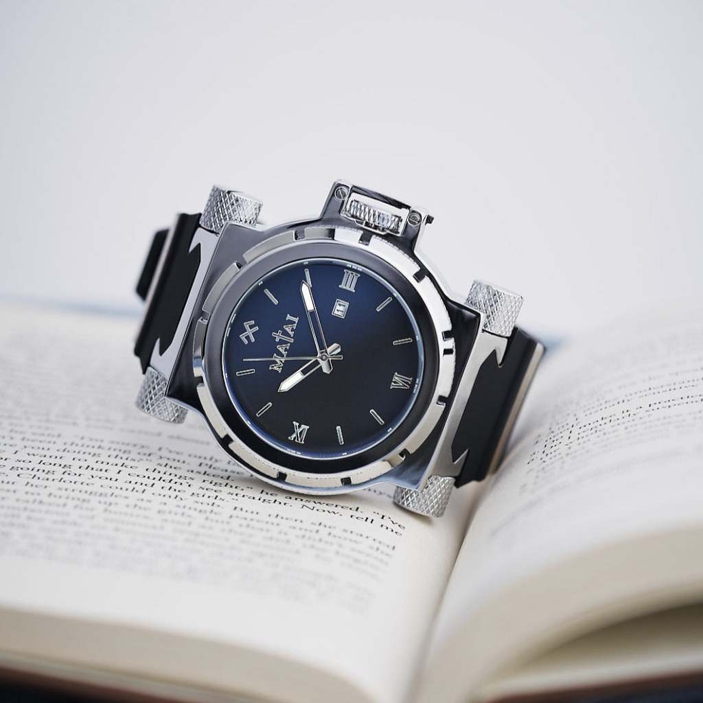 MATAI WATCHES SILVER BLACK SAMOAN WATCH POLYNESIA WATCH christian watch ...