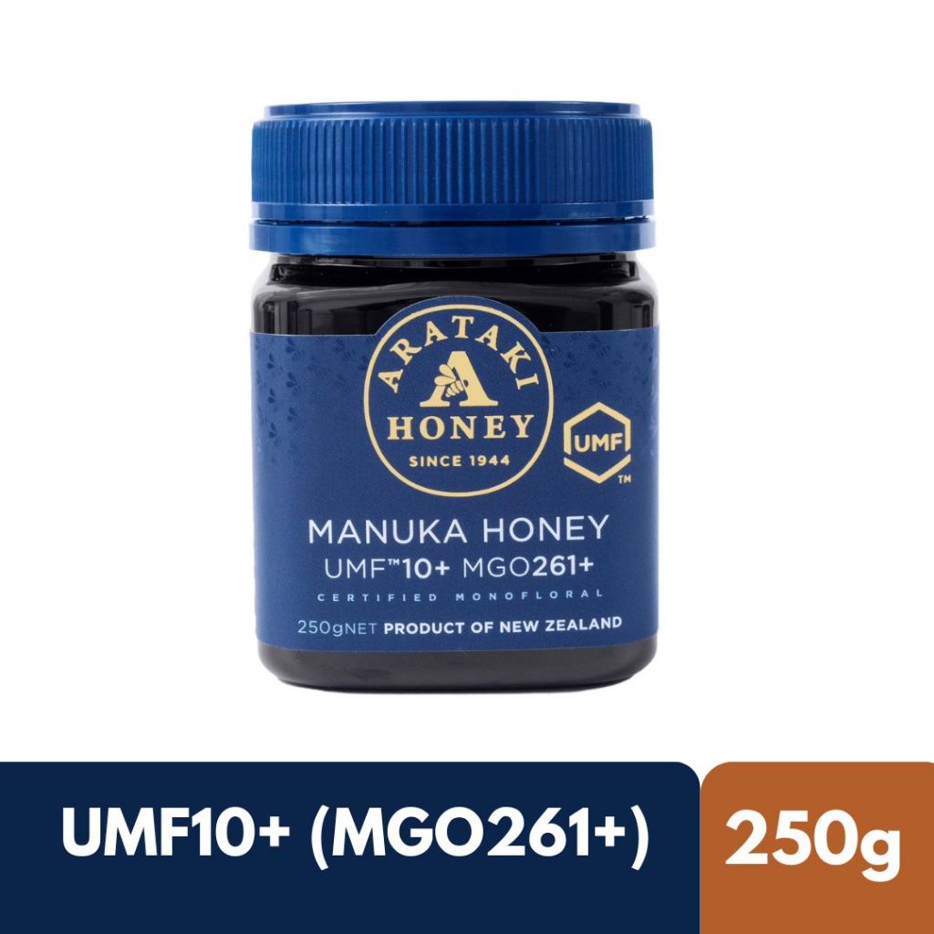 น้ำผึ้งมานูก้า Arataki Manuka Honey UMF10+ (MGO261+) 250g Product of New Zealand | Shopee Thailand