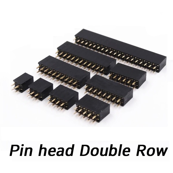 ซ็อกเก็ต แถวคู่ เมีย ผู้ จั้มเปอร์ Pin Header Female Double Row Single ...