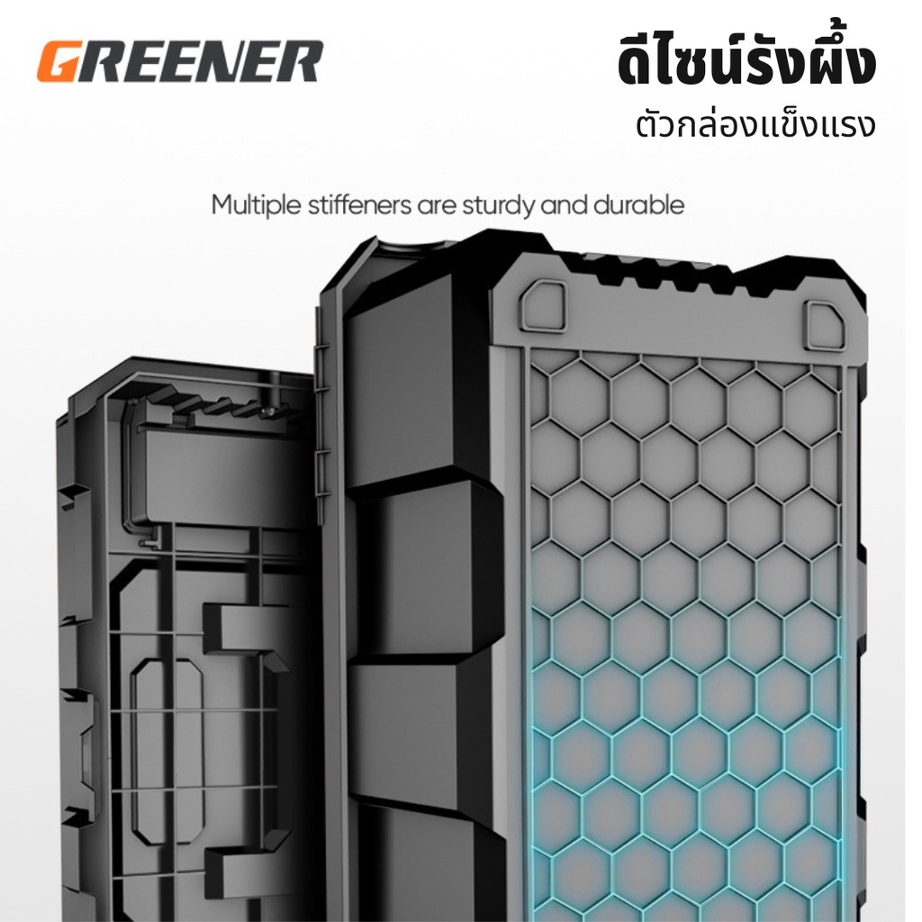 GREENER กล่องเครื่องมือช่าง กล่องเครื่องมือ 3 ชั้น ทนทาน Tool Box ...