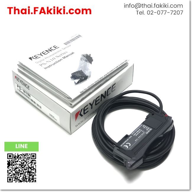 พร้อมส่ง, (A)Unused, PS-N11N Photoelectric Sensor Amplifier, สเปค 2m, KEYENCE (66-008-891 ...