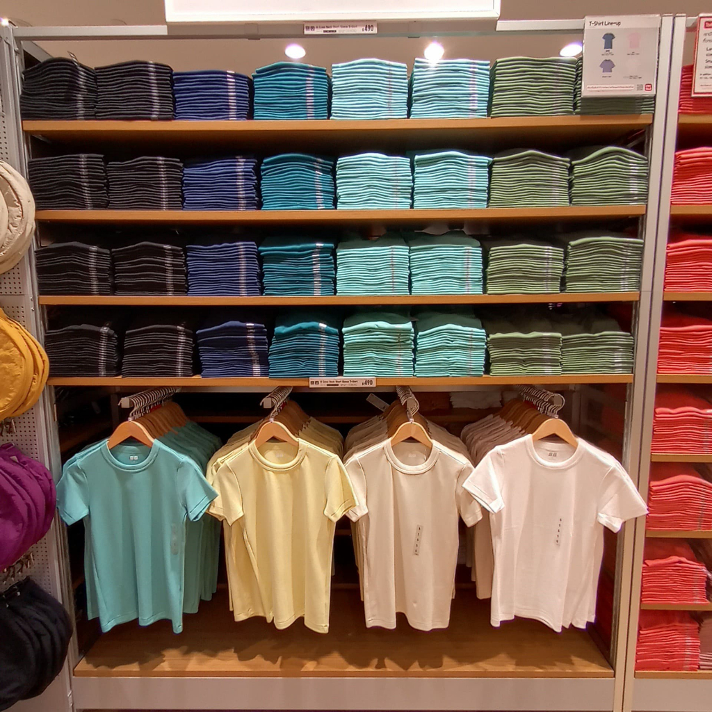 UNIQLO ของแท้ เสื้อยืด คอกลม แขนสั้น Uniqlo U ผ้าคอตตอน 100% พร้อมส่ง ...