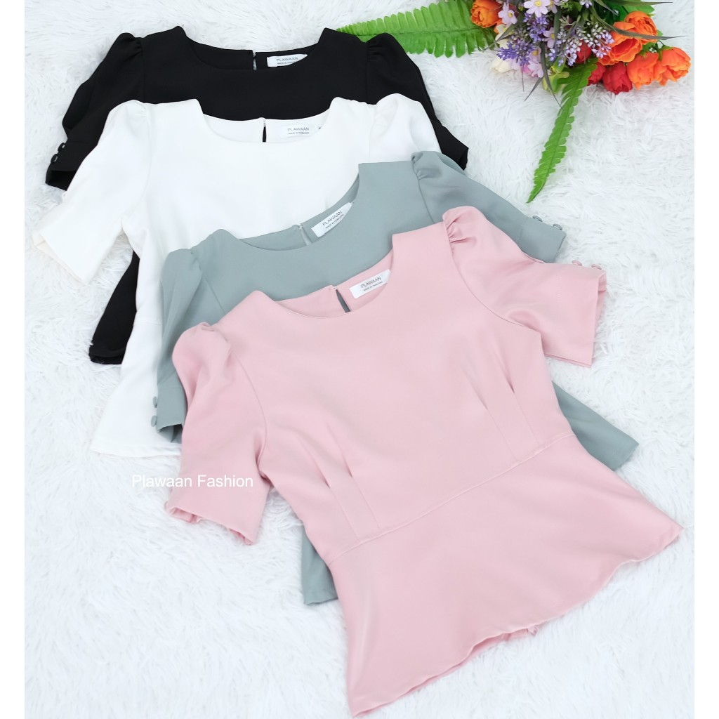 เสื้อคอกลมชายระบาย รุ่น iD iE iF iG ii iJ iK | Shopee Thailand