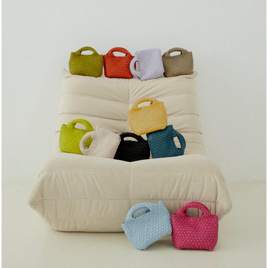 Sugar Monday Pun Pun Mini Handbag กระเป๋าสะพาย หนังPremium PU สานมือ ...