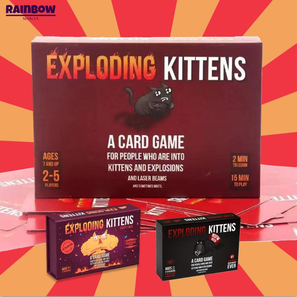 Exploding Kittens Card Game-Party Pack Exploding / Imploding ... Exploding Kittens Card Game-Party Pack Exploding / Imploding ...