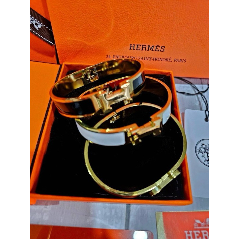 กำไล Hermès Clic H ชุบทอง 18k | Shopee Thailand