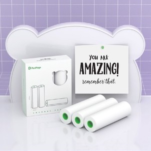 (3 ม้วน) 🔥กระดาษความร้อน แบรนด์ Peripage แท้ 🔥ใช้กับ Peripage A9 Max ...