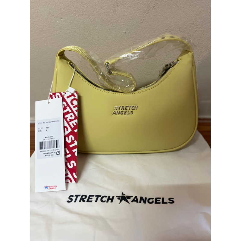 Stretch Angels Macaron Hobo Bag แท้💯 #กระเป๋าสะพายโฮโบ สีเหลือง สินค้า ...