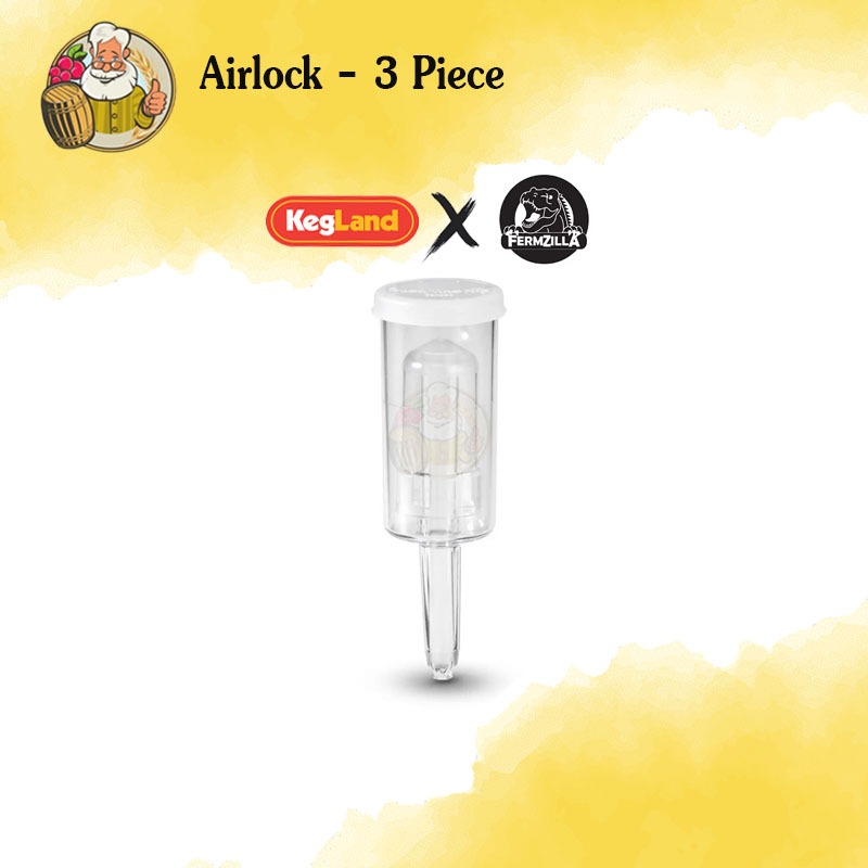 แอร์ล็อค Airlock แบบ 3 ชิ้น หมักไวน์ หมักเบียร์ Air Lock (3-pieces-type ...