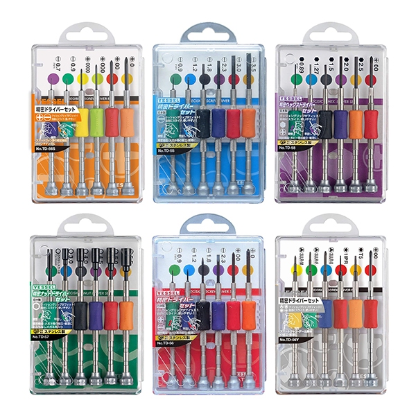 Vessel Precision screwdriver set 6-piece 6 variation type | Shopee Thailand