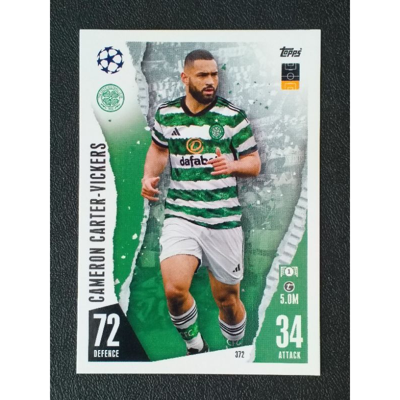 การ์ดฟุตบอล ทีมกลาสโกลว์ เซลติก CELTIC FC MATCH ATTAX 2023/24 UEFA ...