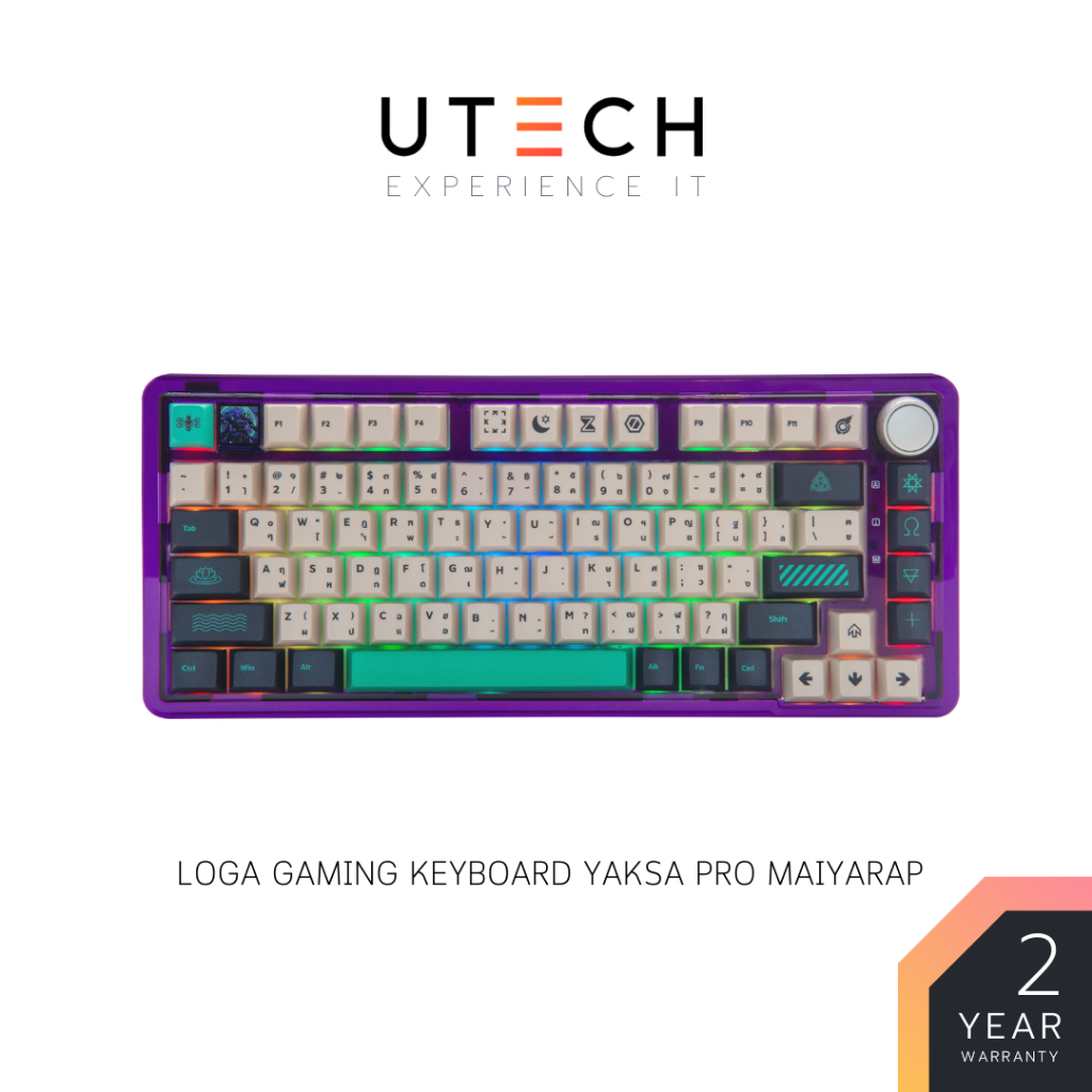 คีย์บอร์ด Loga Yaksa Pro 75% Clear : Maiyarap Edition Tri-Mode ...