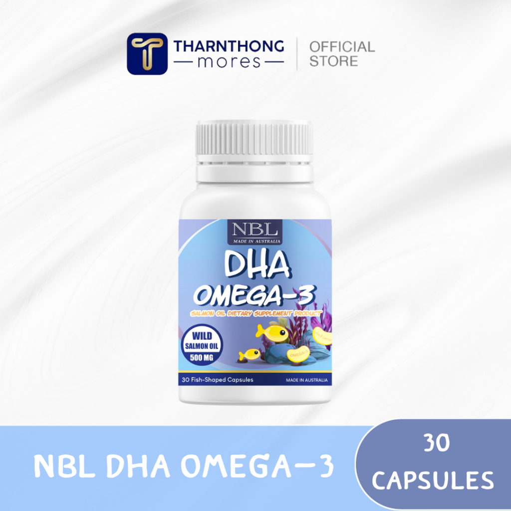 NBL DHA Omega-3 ดีเอชเอจากน้ำมันปลาแซลม่อน (30 แคปซูล) | Shopee Thailand