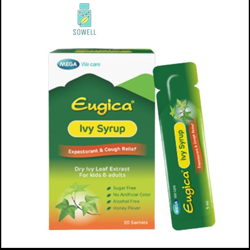 MEGA EUGICA IVY SYRUP ยูจิก้า ไอวี่ ไซรัป 5ml. [20sheet/1box] | Shopee ...