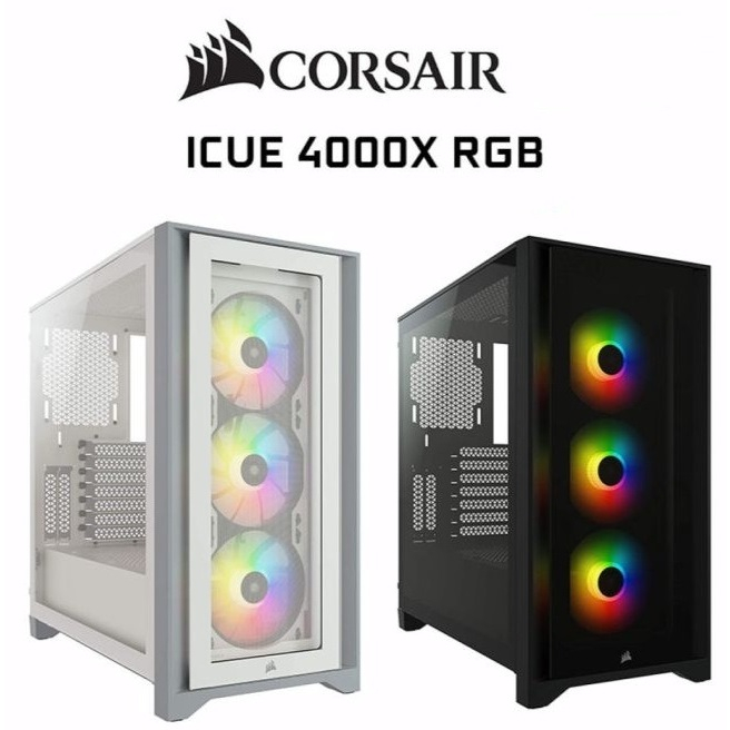 CORSAIR iCUE 4000X RGB 3 x FAN CASE | Shopee Thailand