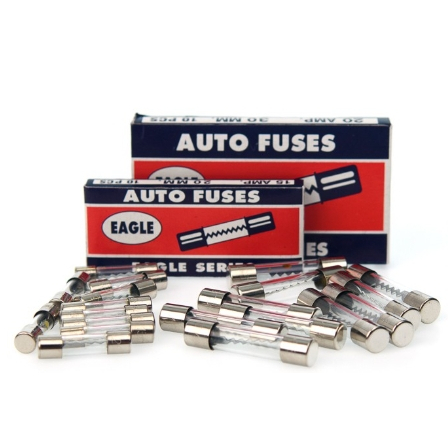 ฟิวส์หลอดแก้วตัวสั้น(20 mm) 1A,2A,3A,5A,10A,15A,20A,25A,30A AUTO FUSES ...