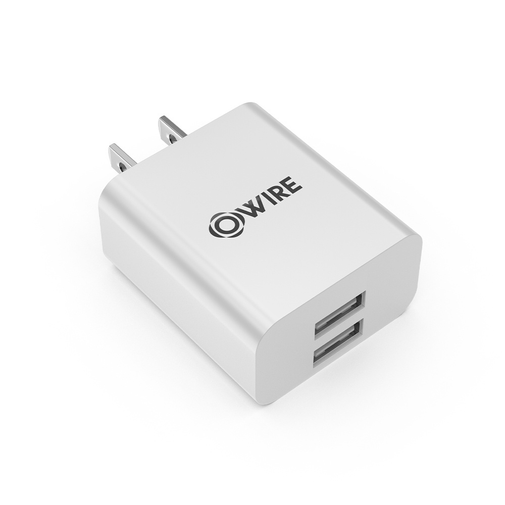 OWIRE หัวชาร์จ 2USB Adaptor Adapter อแดปเตอร์ อะแดปเตอร์ 2ช่อง 5V/2A USB รองรับ Fast Charger ...