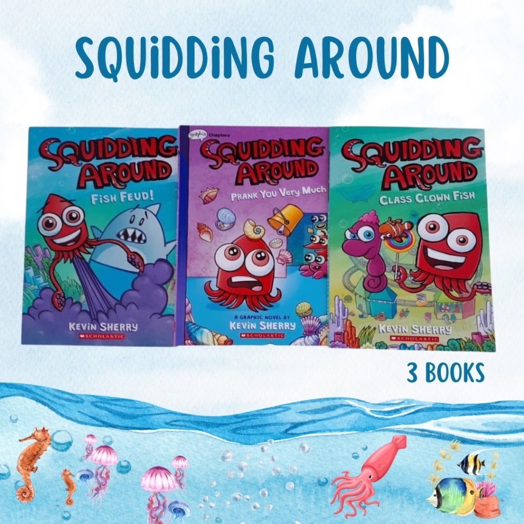 หนังสือชุด Squidding Around ชุด 3 เล่ม การ์ตูนเด็กเล็ก children comic ...