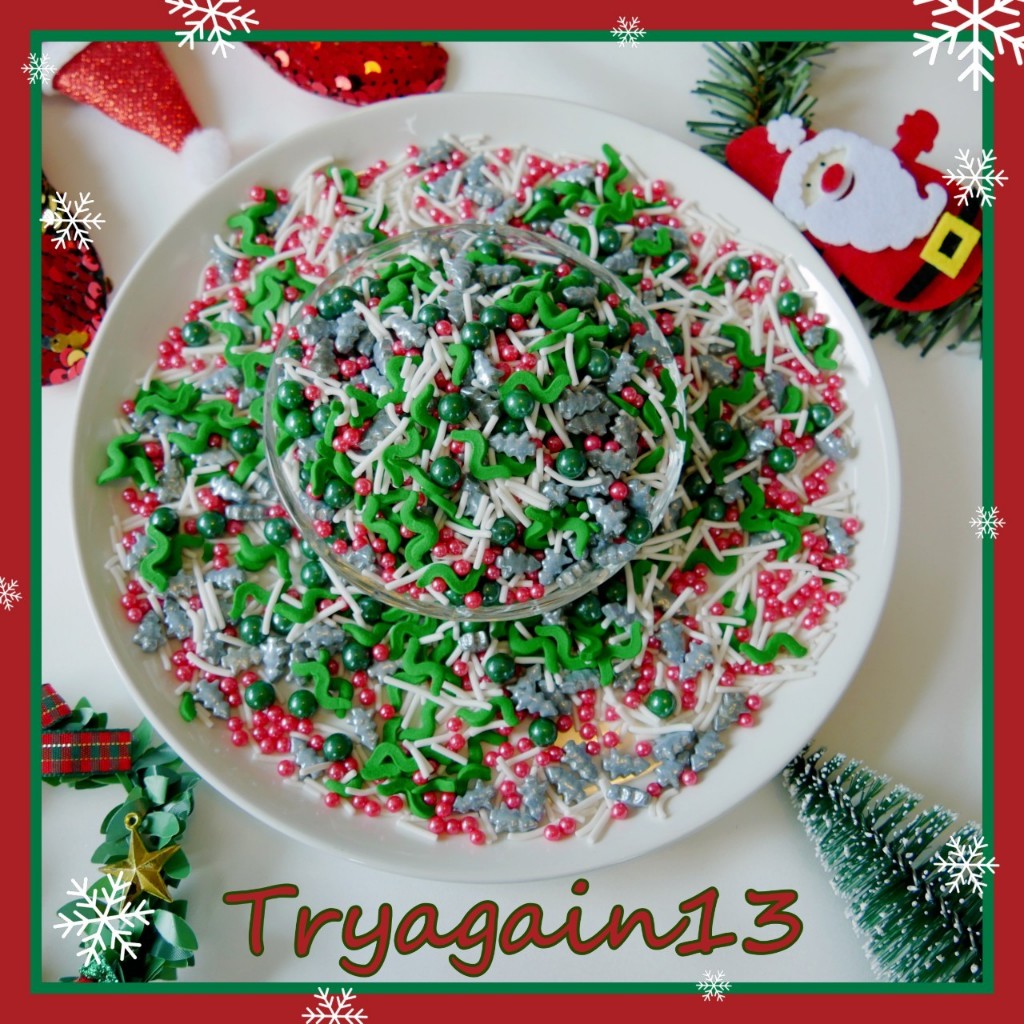 Sprinkle Sugar น้ำตาลเม็ดแต่งเค้ก ธีมคริสต์มาส หลายรูปแบบ ทานได้ ...