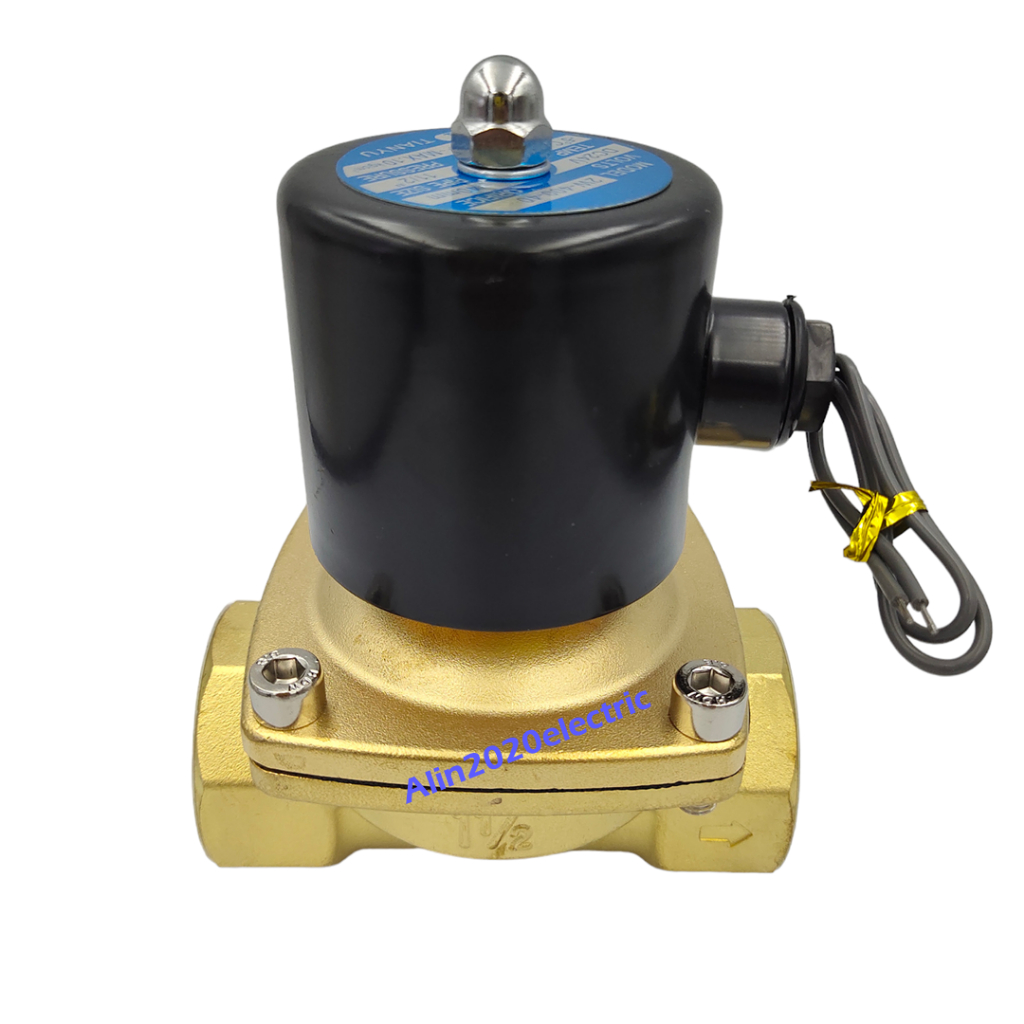 2W-400-40 SOLENOID VALVE โซลินอยด์วาล์วทองเหลือง ขนาด 1 1/2" (40mm) แบบ ...