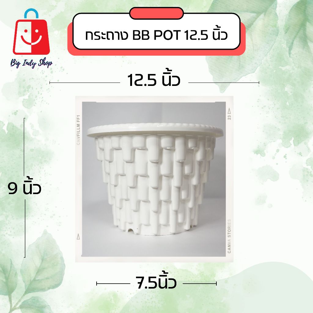 กระถาง BB POT 12.5 นิ้ว | Shopee Thailand