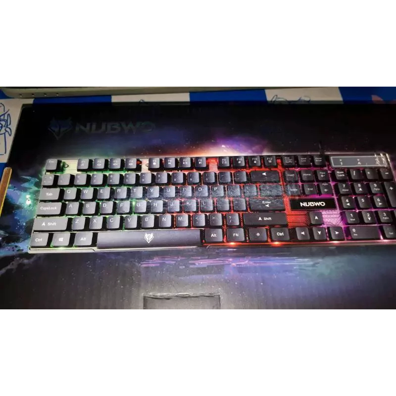 ส่งจากไทย Nubwo MARS NK-36 Gaming Keyboard คีบอร์ด มีไฟ ประกันศูนย์ 1 ...
