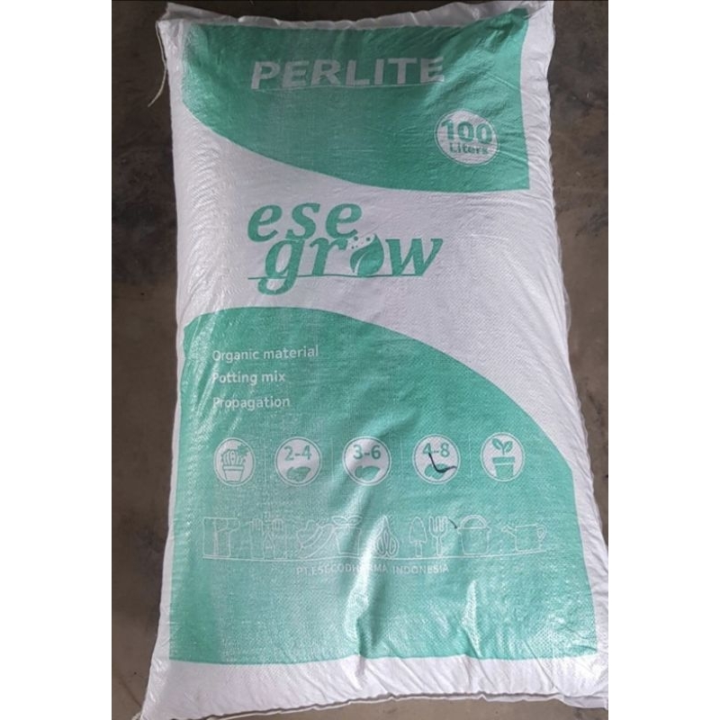 เพอร์ไลท์ ฝุ่นน้อย กระสอบใหญ่ 100ลิตร Perlite Big Bag 100 liters ผสมดิน ...