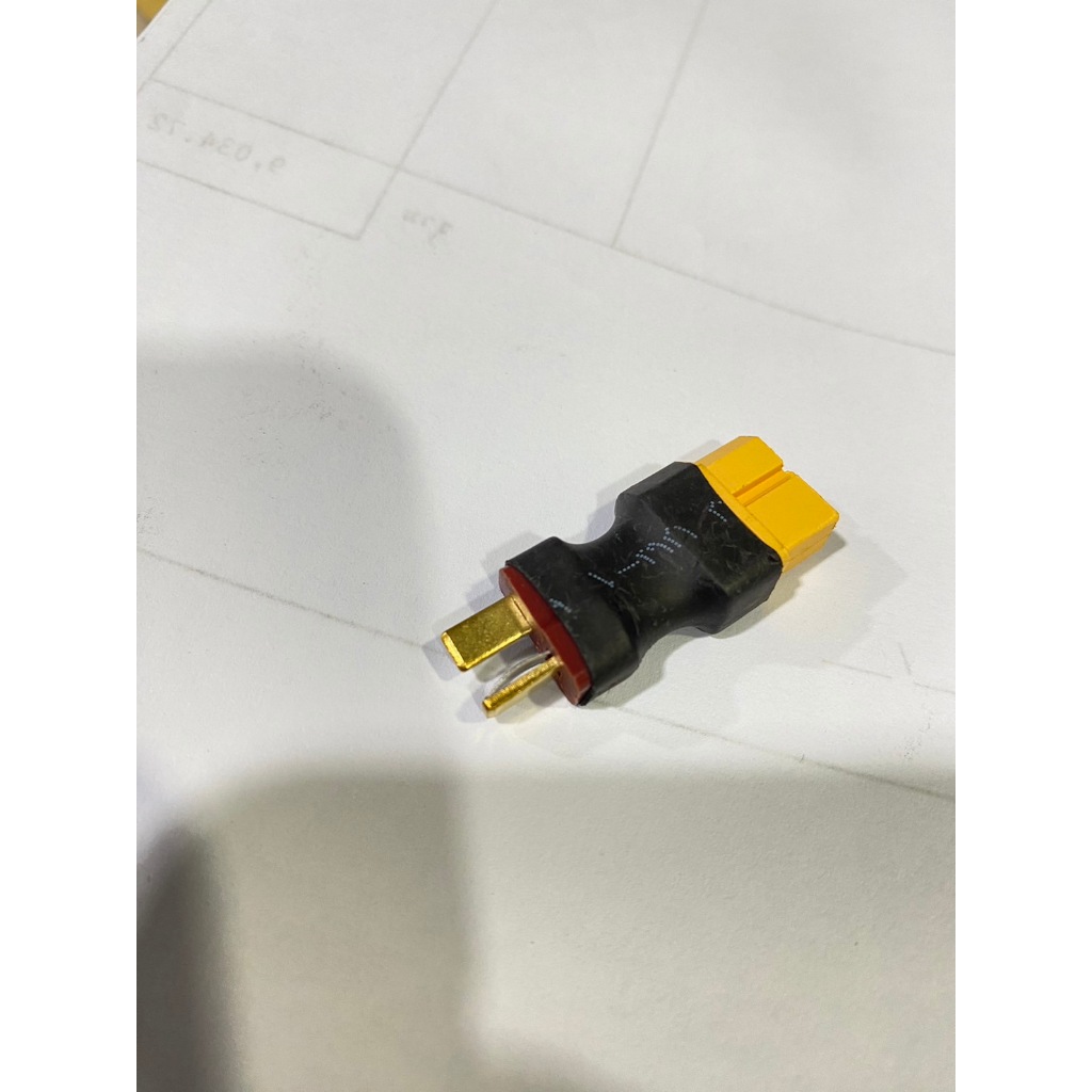 XT60 female to T-plug male ปลั้กแปลงXT60ฝั่งตัวเมียเป็นปลั้กดีนตัวผู้ ...