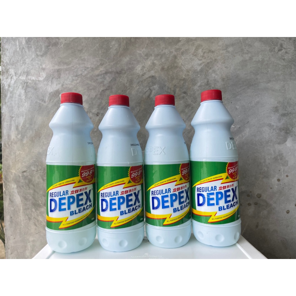 แพ็ค 4 ขวด ไฮเตอร์มาเลย์ Depex Bleach น้ำยาขจัดคราบฝังแน่น ขนาด 500 ml ...