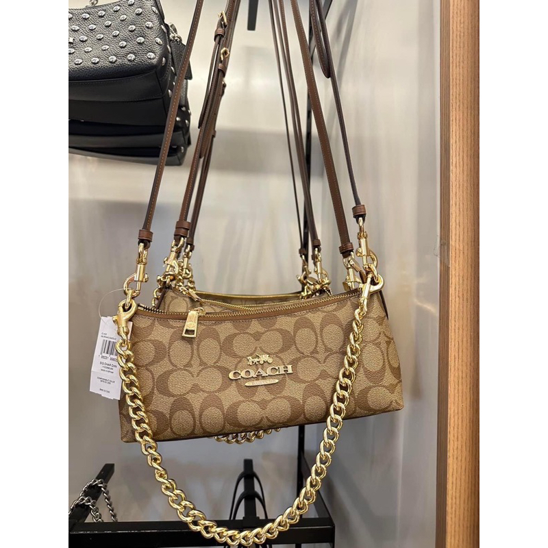 พร้อมส่ง Coach Charlotte Shoulder Bag In Signature CL405 | Shopee Thailand