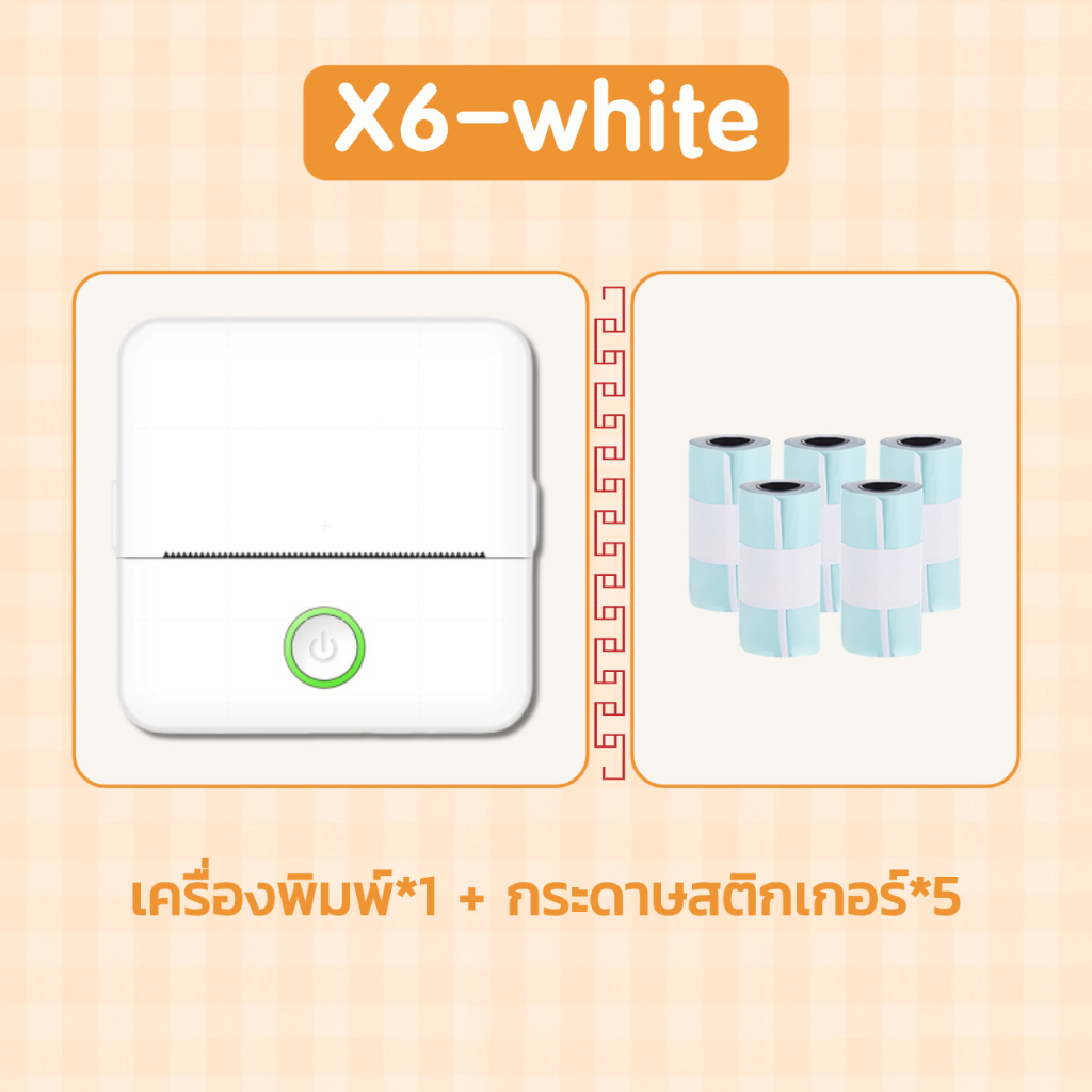 MICOO เครื่องปริ้นใบปะหน้าพัสดุ Mini Printer เครื่องปริ้นสติกเกอร์ พิมพ์ใบเสร็จรับเงิน รูปภาพ ...